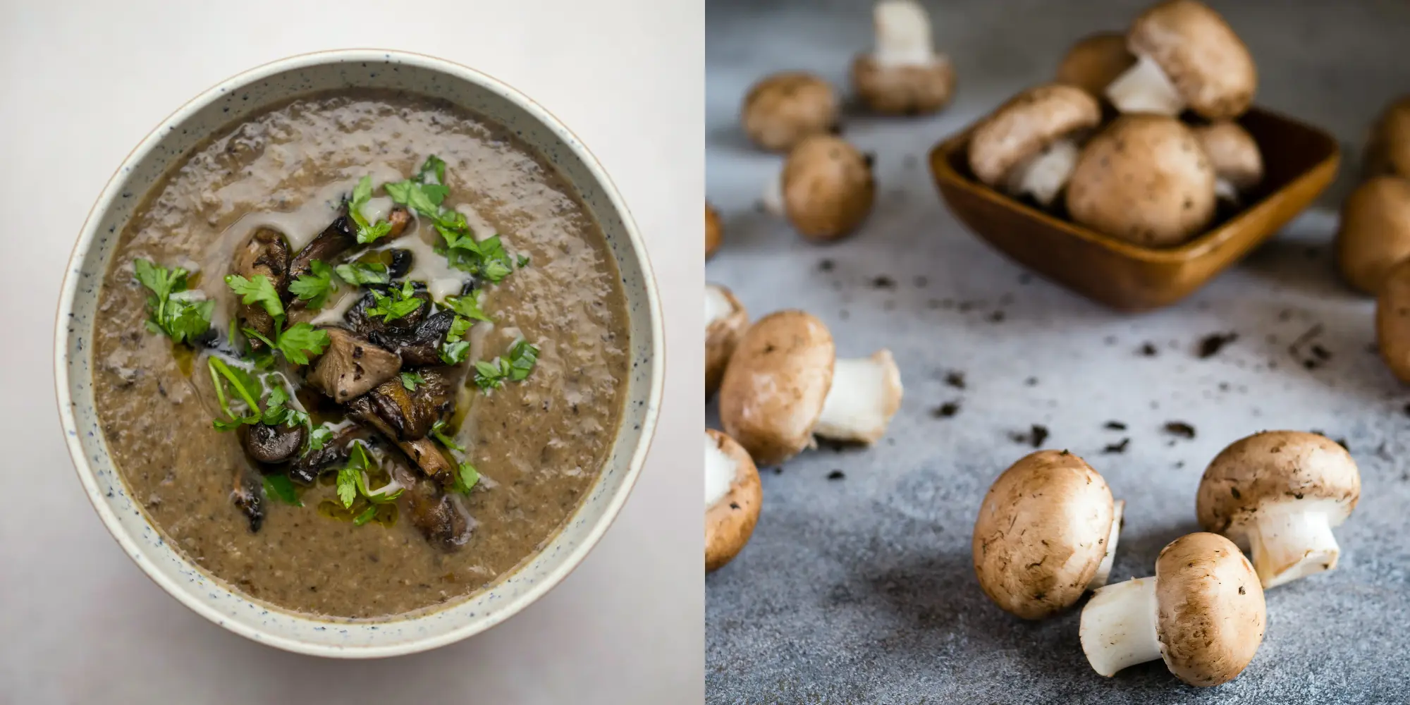 Zuppa di funghi - Soppa gjord på svamp och potatis